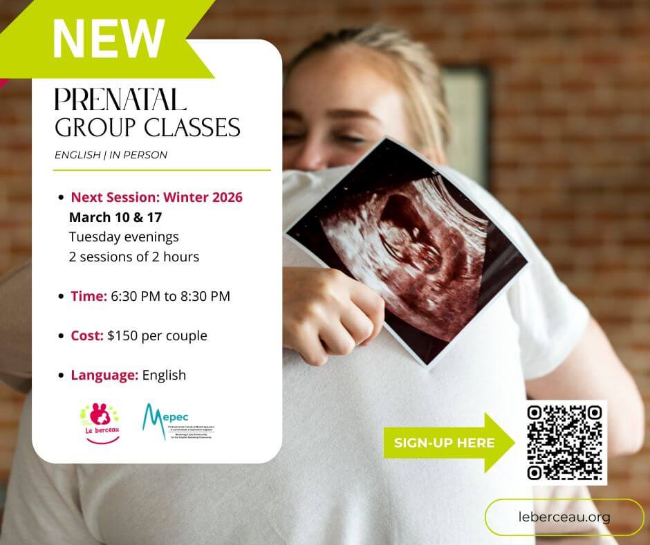 Prenatal Group Classes (English) in Montreal South Shore - Le Berceau